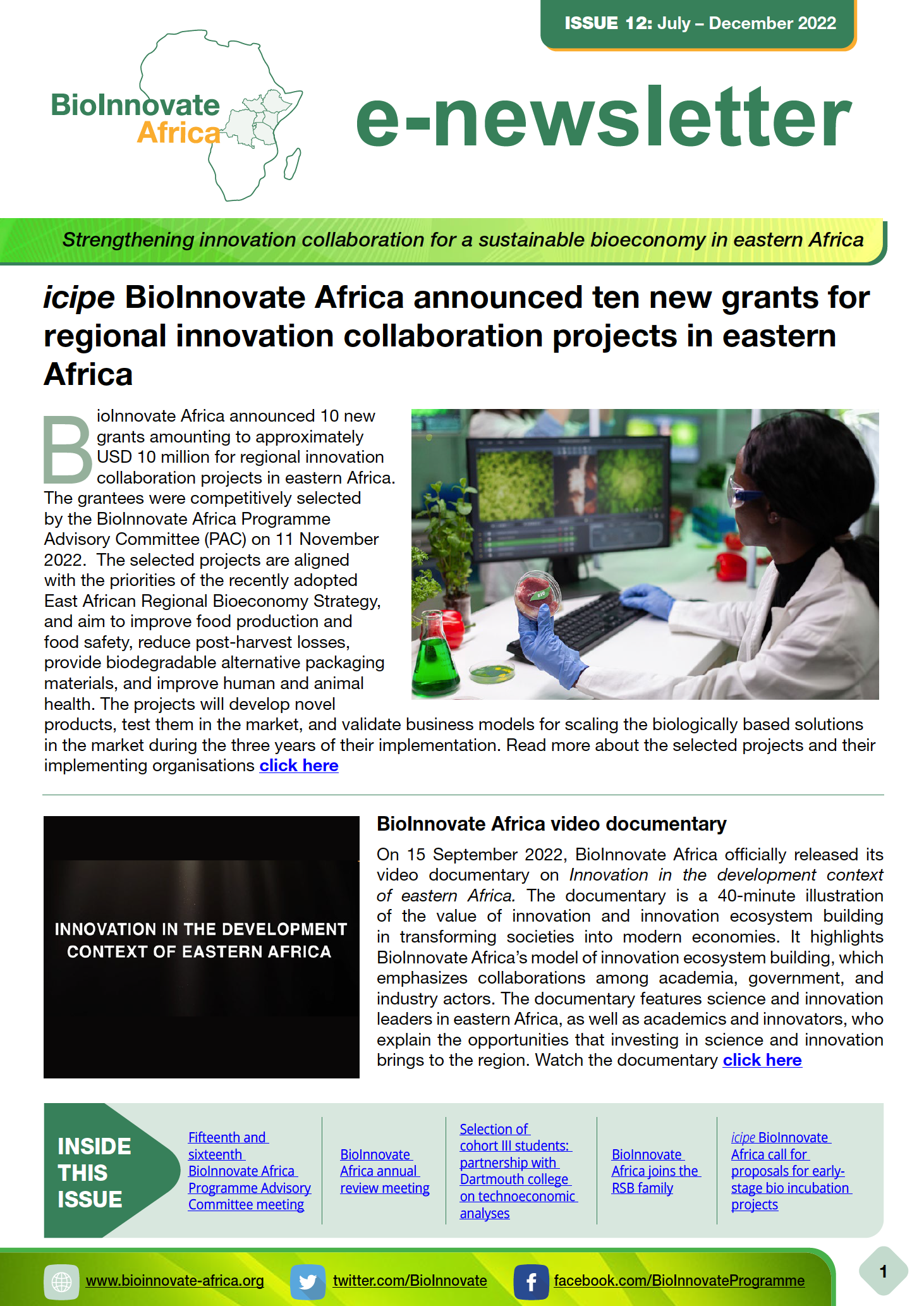 Issue 12 – December 2022 – BioInnovate Africa