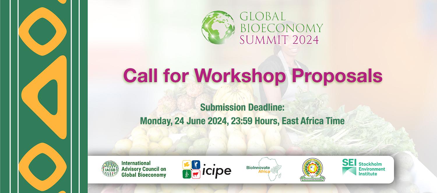 Global Bioeconomy Summit 2024 Call for Workshop Proposals - BioInnovate Africa