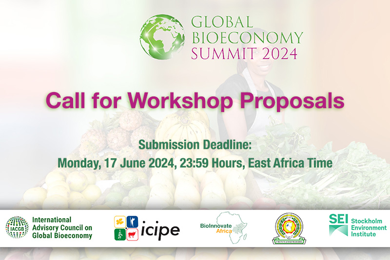Global Bioeconomy Summit 2024 Call for Workshop Proposals - BioInnovate Africa