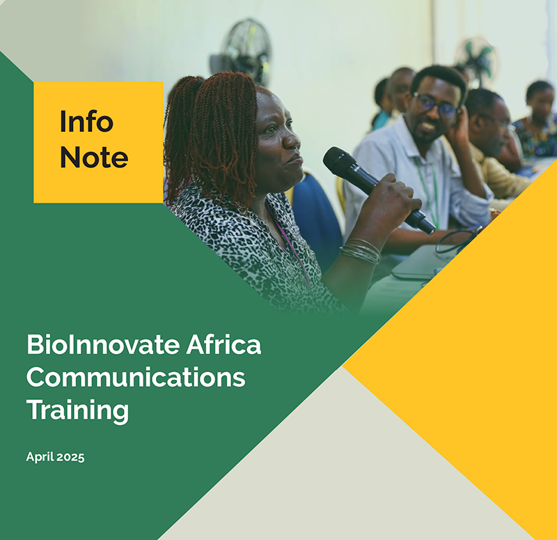 Info Note: BioInnovate Africa Communications Training - BioInnovate Africa